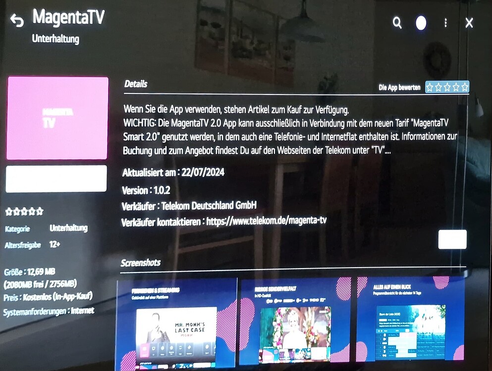 MagentaTV 2.0 App für LG webOS - MagentaTV - forum.iptv.blog